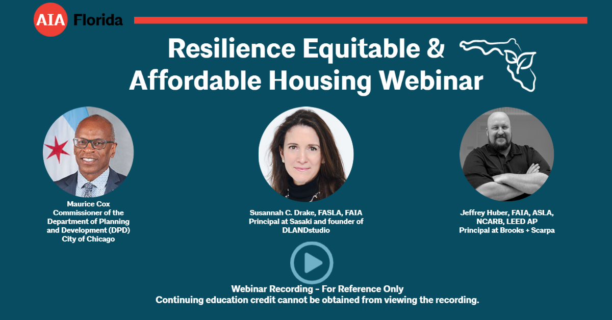 AIA Florida Resilience Webinar Series